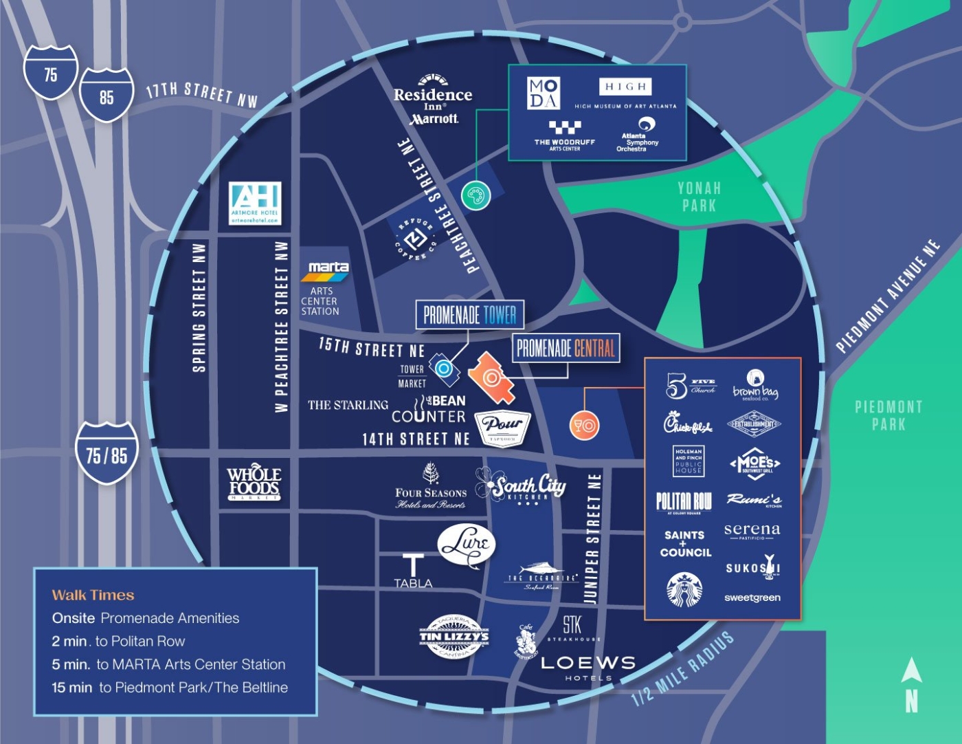 Midtown Atlanta Map
